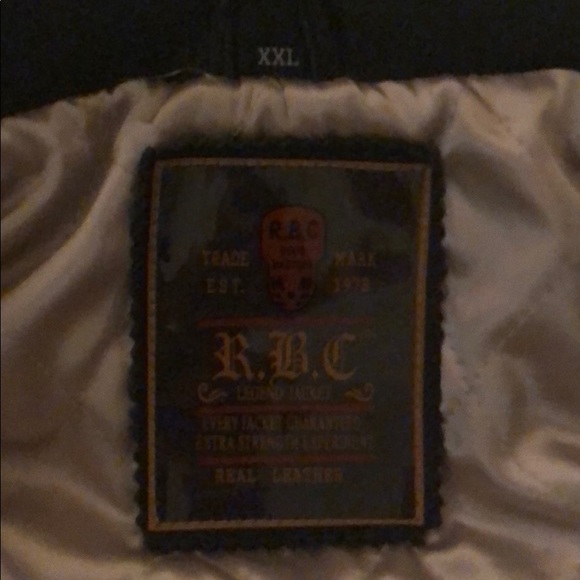 Jackets & Coats | Leather Xxl Rbc Varsity Jacket Like New | Poshmark